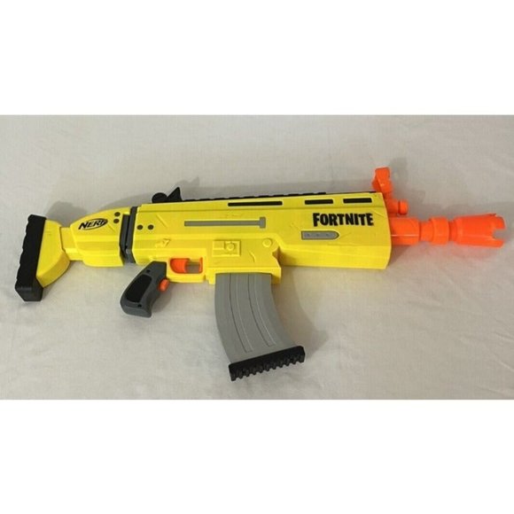 Nerf | Toys | Nerf Fortnite Arl Elite Dart Blaster 28 Gold Scar Gun ...